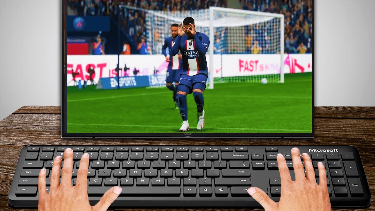 I Played FIFA Using ONLY A Keyboard... - YouTube