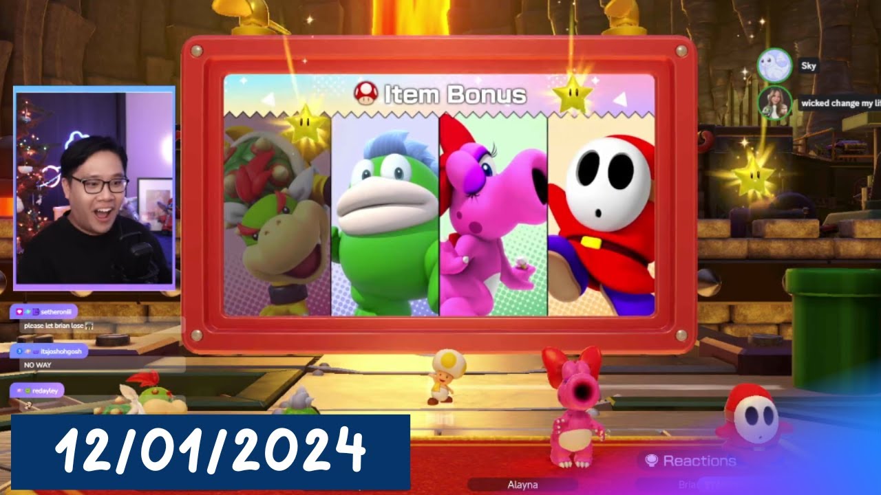 [12/01/2024] 30 Round Chaos Mario Party Game! - YouTube