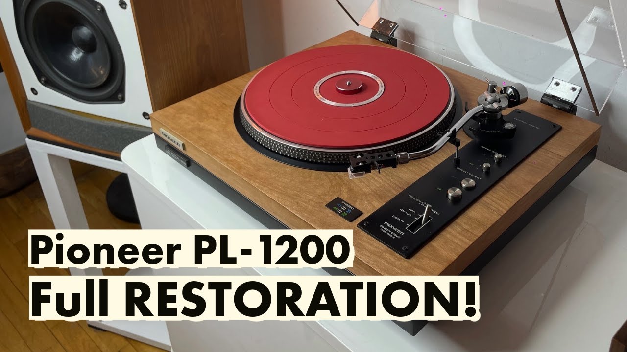 Pioneer PL-1200 Restauración completa del tocadiscos. - YouTube