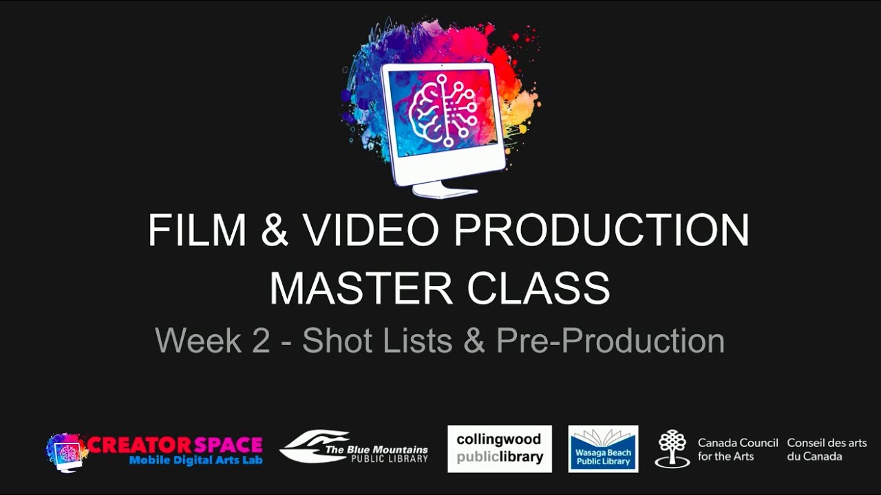 Film Production Master Class Week 2 - YouTube