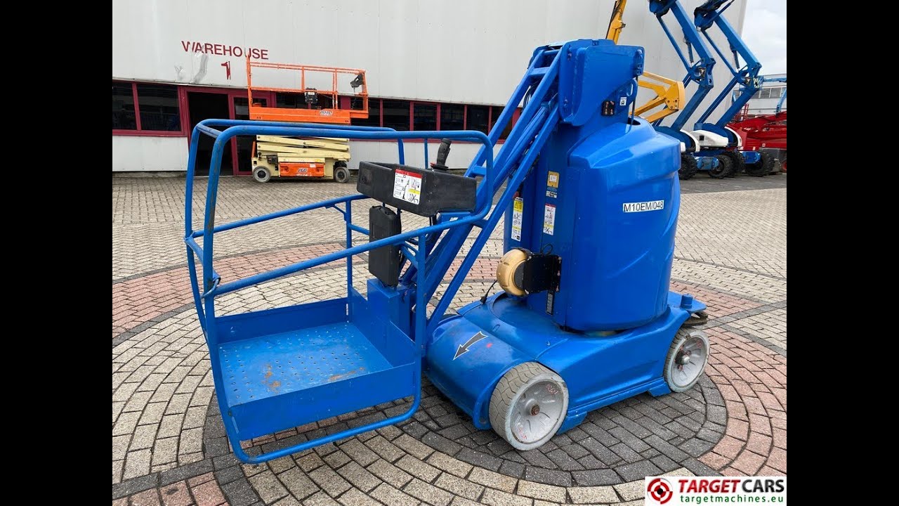 781678 MANITOU 100VJR EVOLUTION VERTICAL MAST AERIAL WORK LIFT PLATFORM W/JIB ELECTRIC 2011 ...