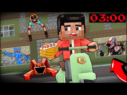 NEDEN GECE 3'TE KURYE OLDUK? 😱 -Minecraft