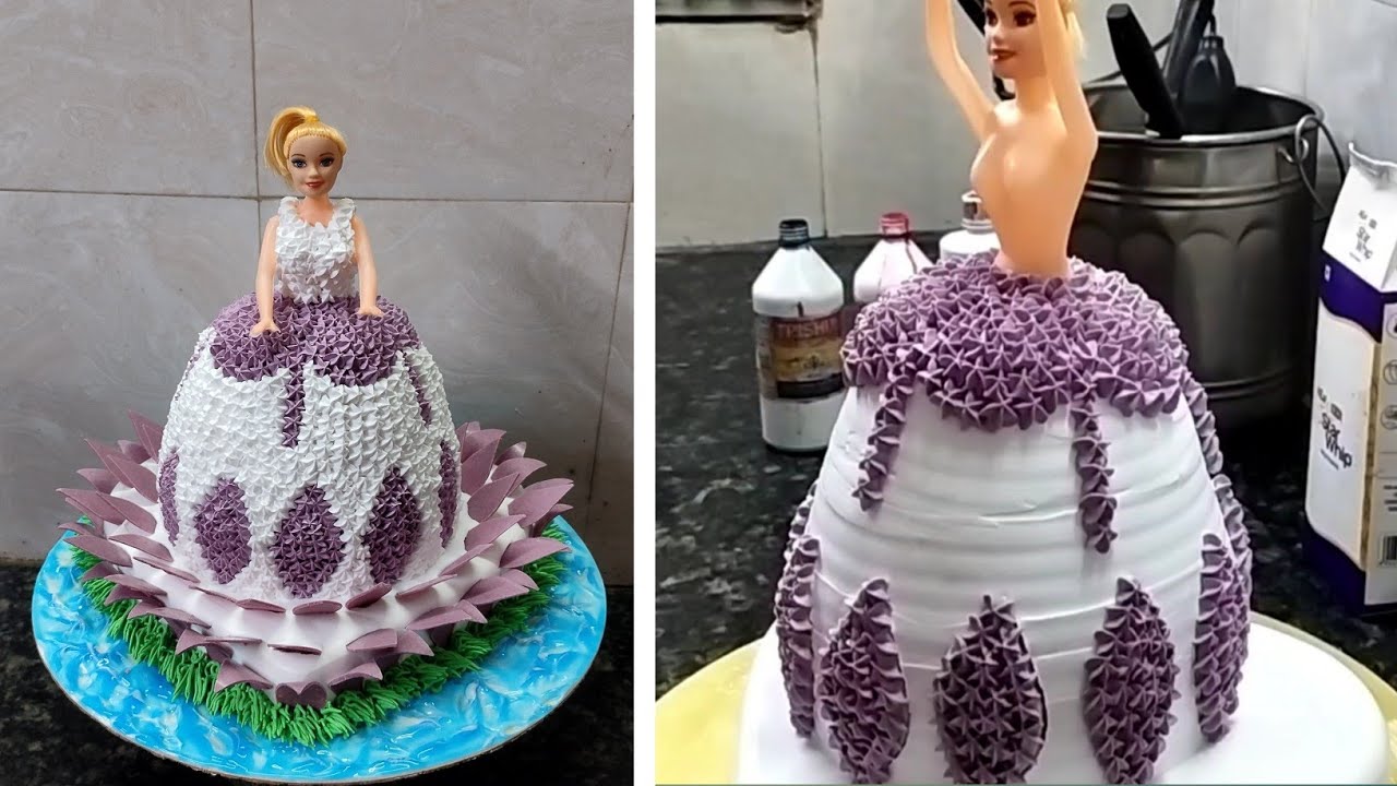 Most Beautiful Barbie Doll Cake Design |Barbie Doll Cake Tutorial ...