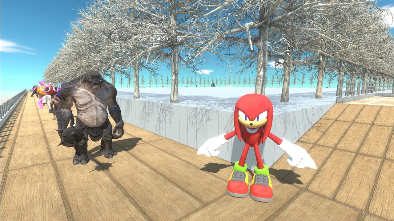 KNUCKLES DEATH RUN - Animal Revolt Battle Simulator - YouTube