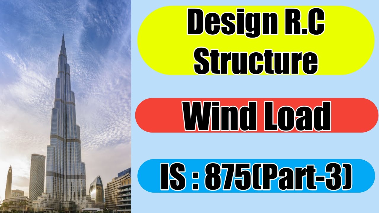 Wind Load | Design of R.C Structure | IS 875(Part-3) | Numerical - YouTube
