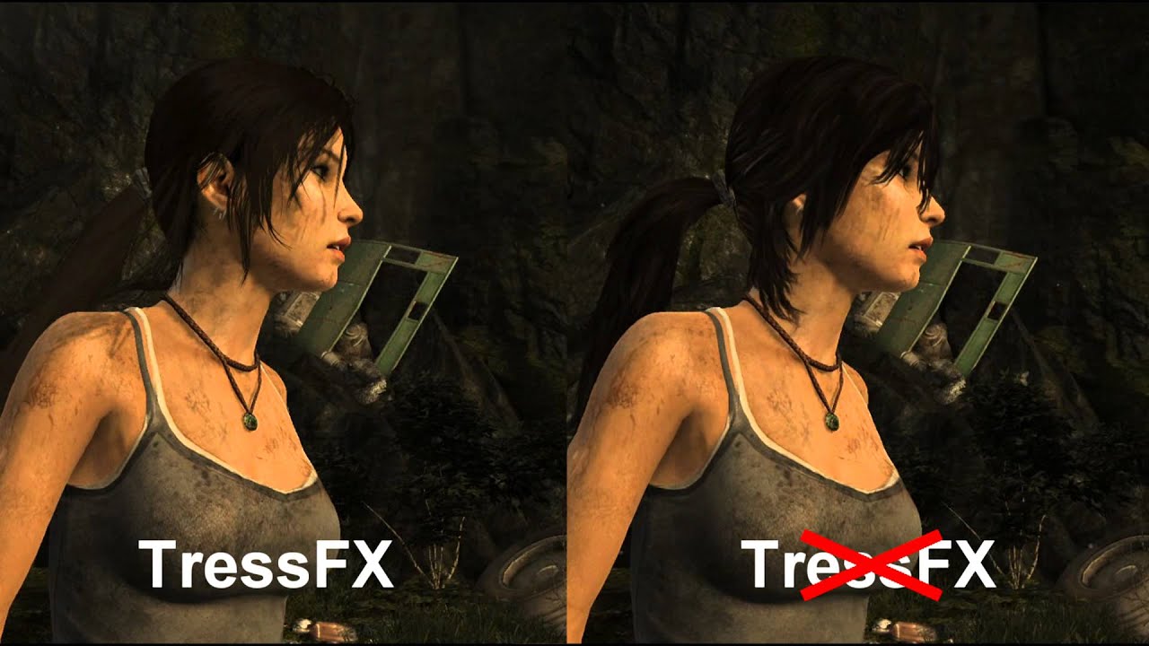 Tomb Raider 2013 - AMD tressFX Comparison ON vs OFF - YouTube