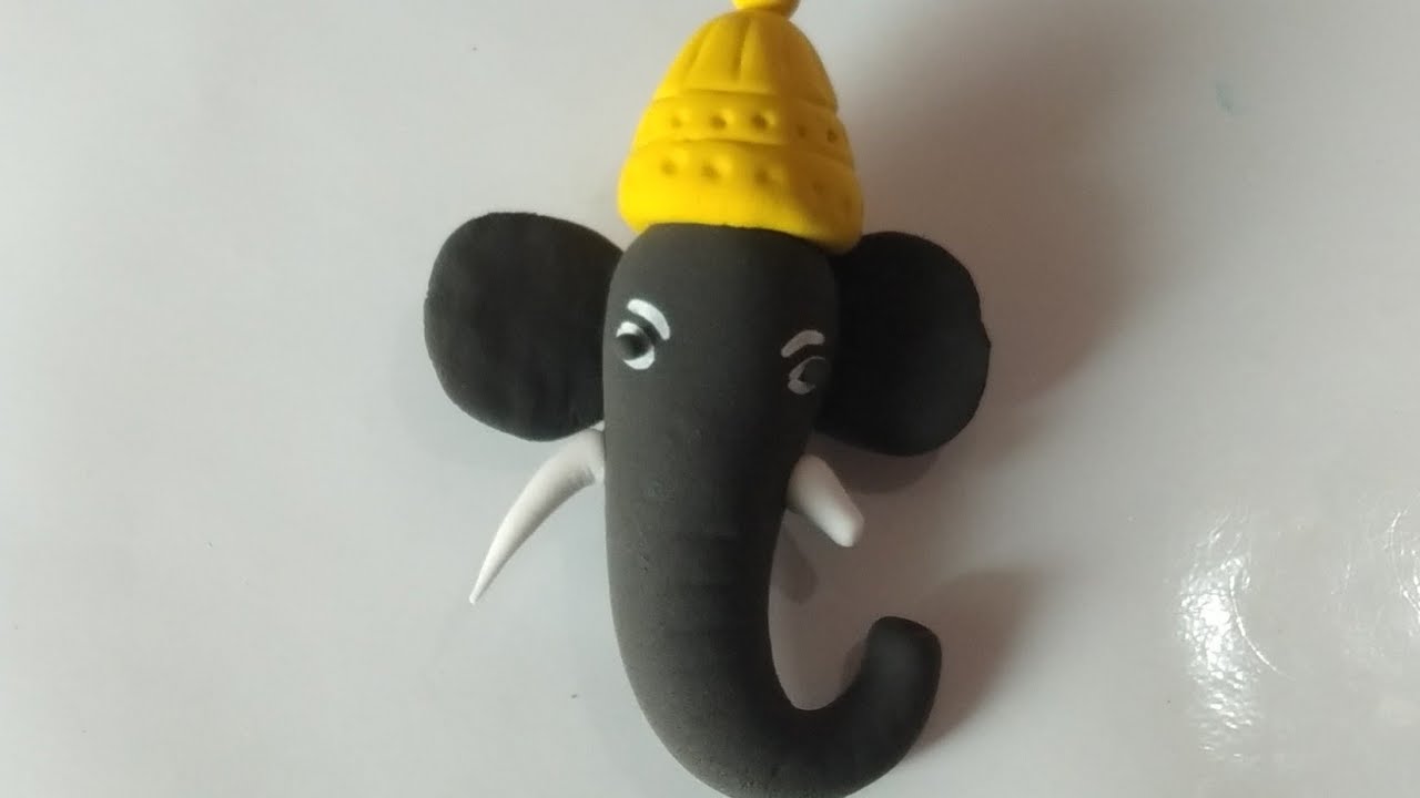 Vinayagar /clay /easy clay pillaiyar /sjkhandcrafts - YouTube