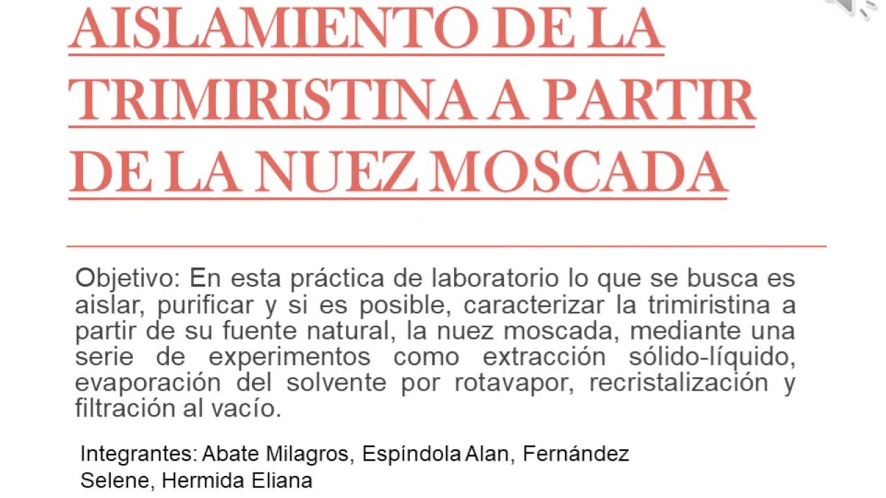 TPI Trimiristina G1 - YouTube
