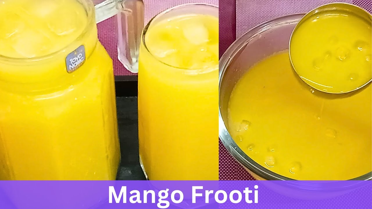 mango frooti recipe | how to make frooti mango drink | mango fruity ...
