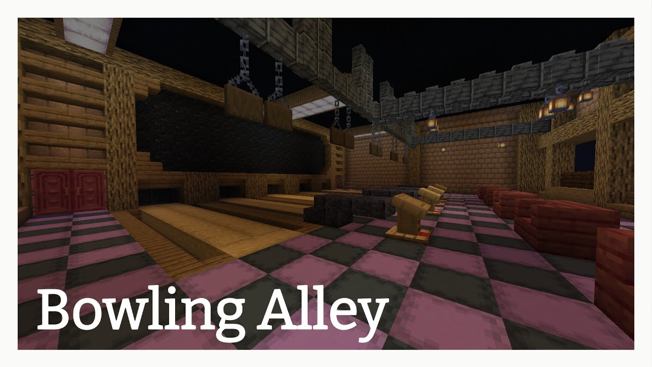 Bowling Alley | Building a Minecraft Entertainment Center Pt. 1 - YouTube