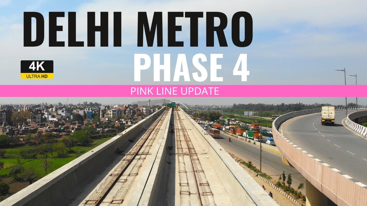 DELHI METRO PHASE 4 PINK LINE | #rslive | 4K - YouTube