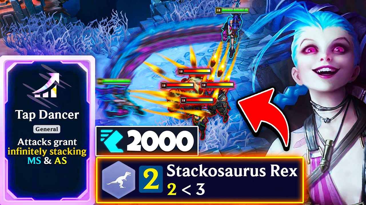 Stackosaurus Rex + Tap Dancer = 2000 MOVE SPEED JINX | ARAM Mayhem ...