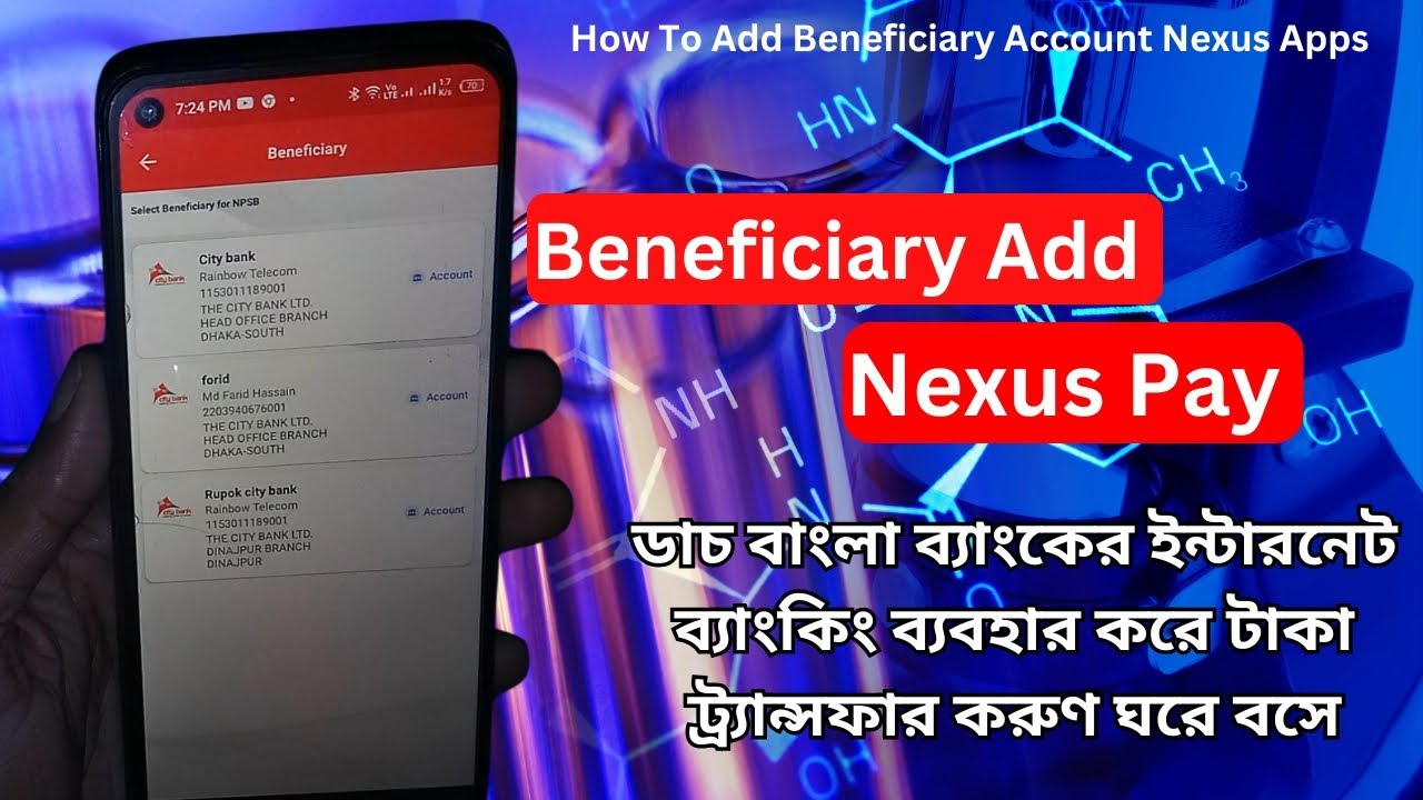 How To Add Beneficiary Account Nexus Pay Apps | Add Nexus Pay ...