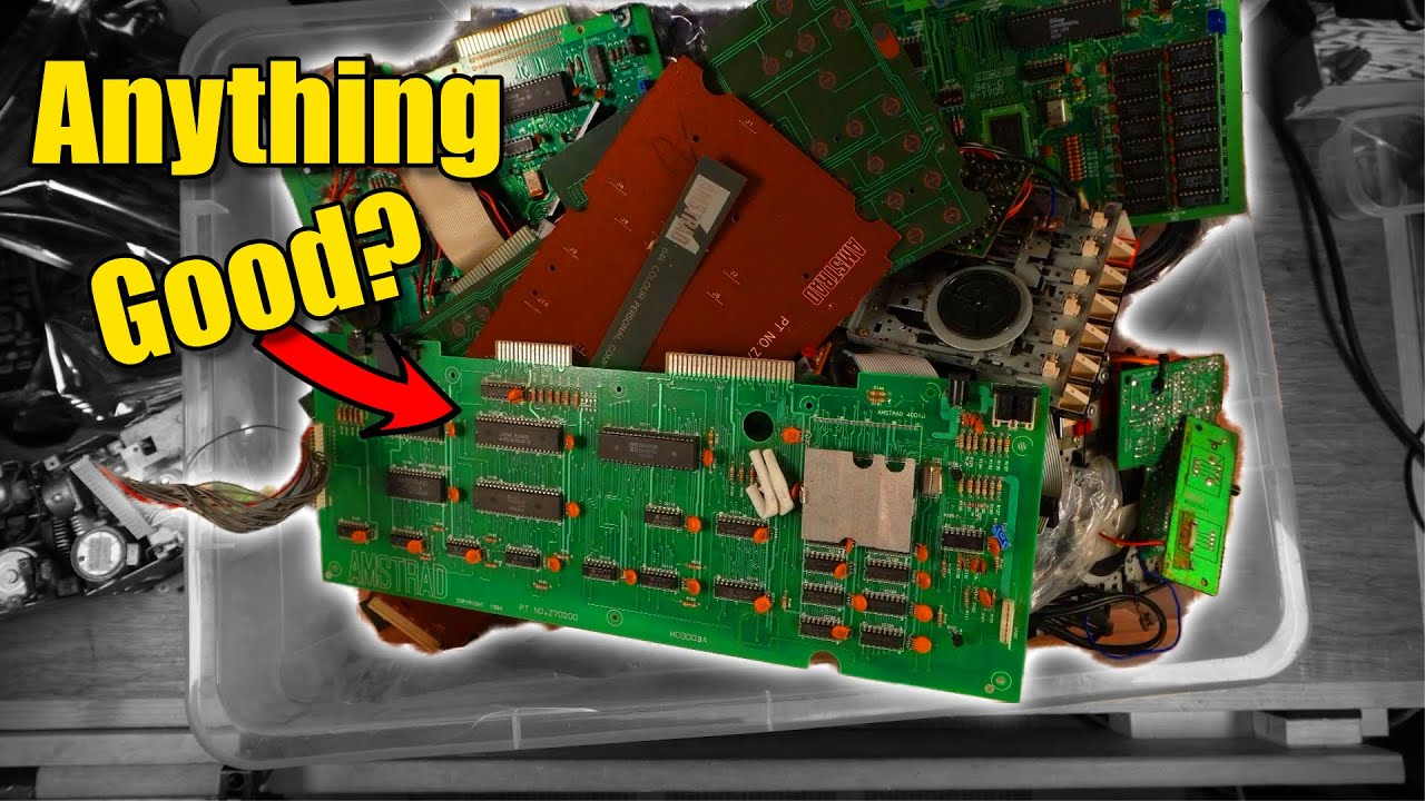 Rummaging in a Box of Random Amstrad Computer Parts - YouTube