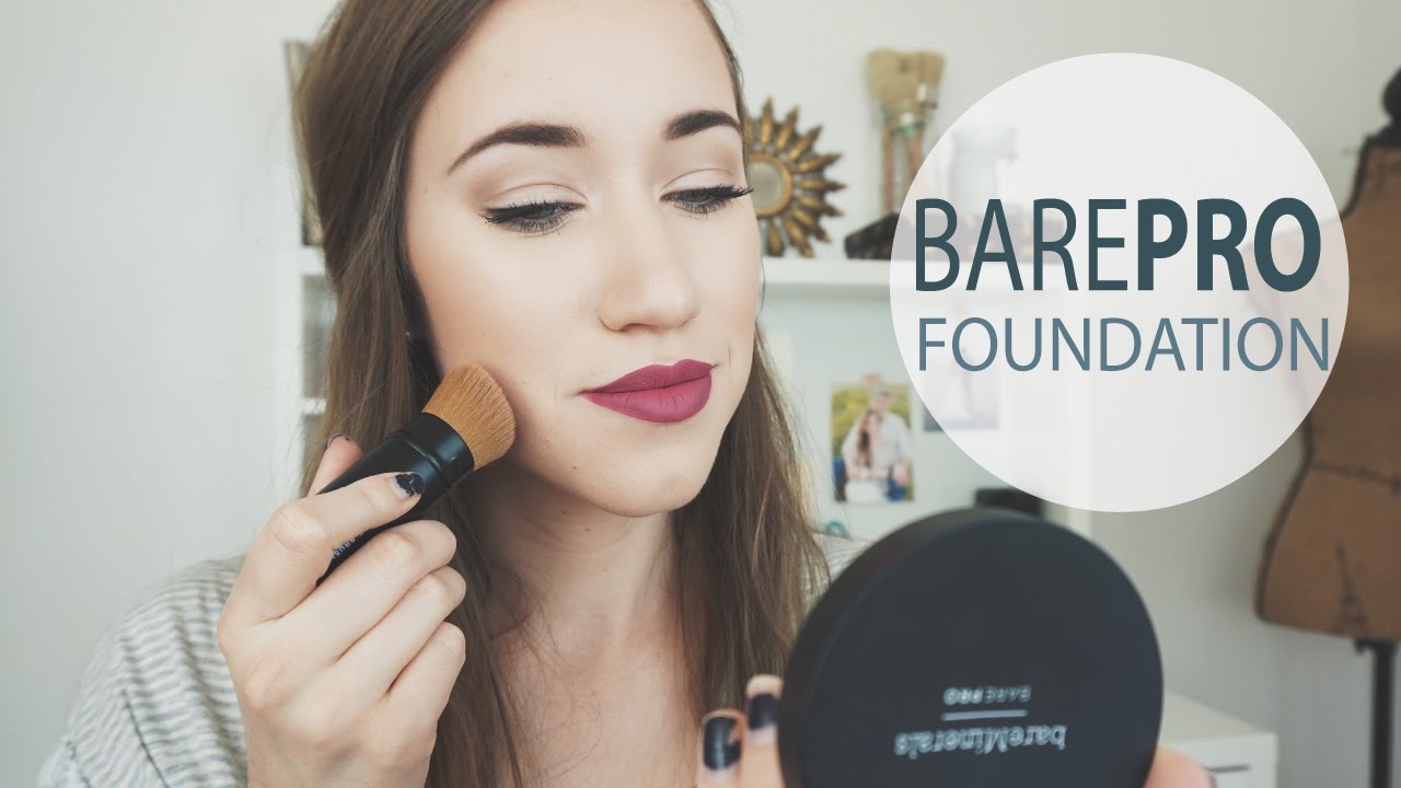 bareMinerals BAREPRO Foundation Review + Demo | ALLIE G BEAUTY - YouTube