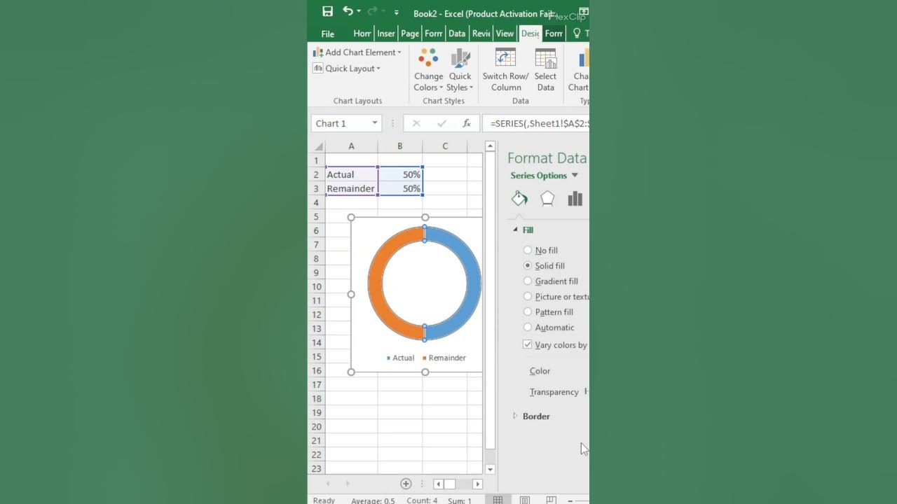 Progress Bar In Excel Foryou Love Excel Exceltutorial Exceltips Exceltricks Shorts Chart
