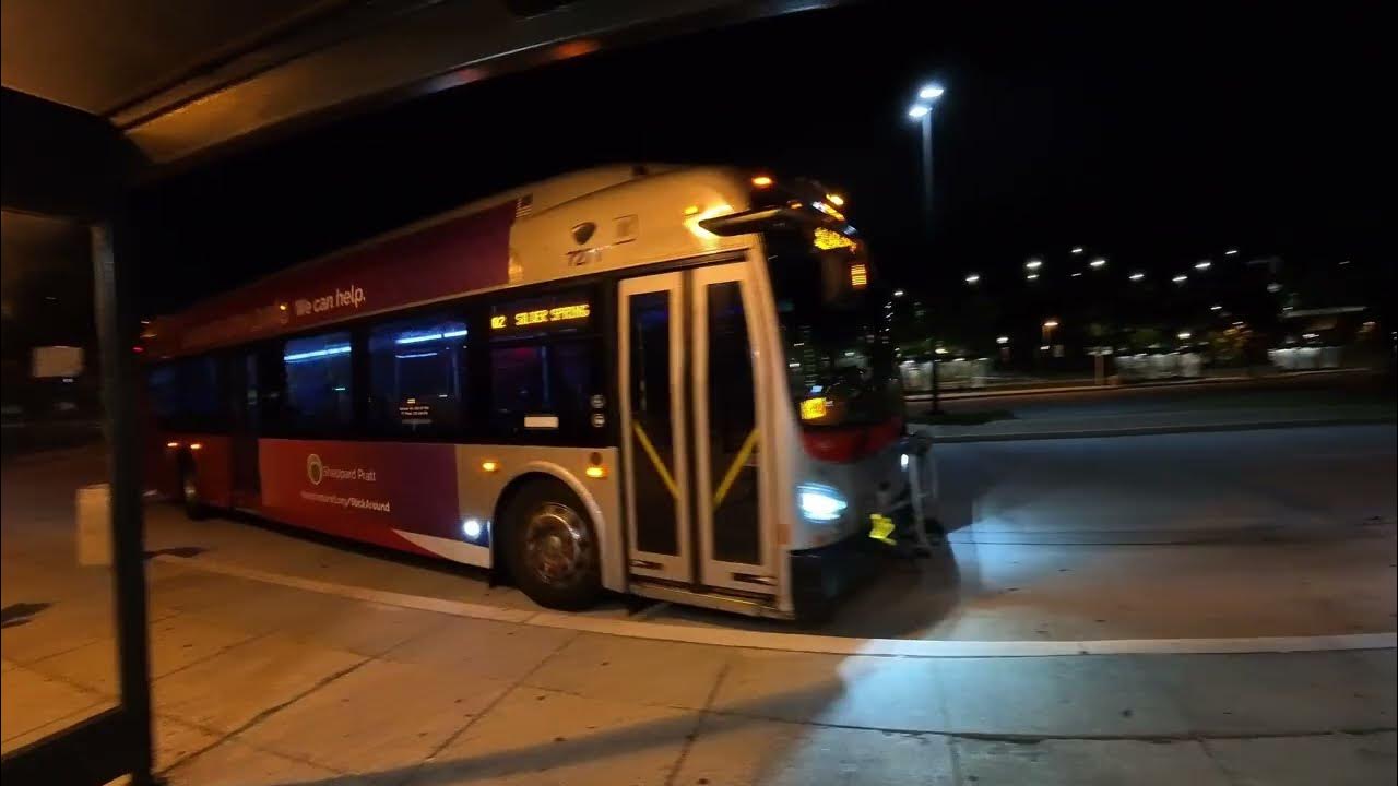 WMATA 2013 New Flyer XDE40 Bus 7271 on the Q2 at Night! (Nice View) - YouTube
