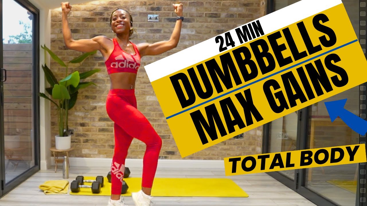 ULTIMATE 25 Min Full Body Dumbbell Strength Workout at Home | Muscle ...