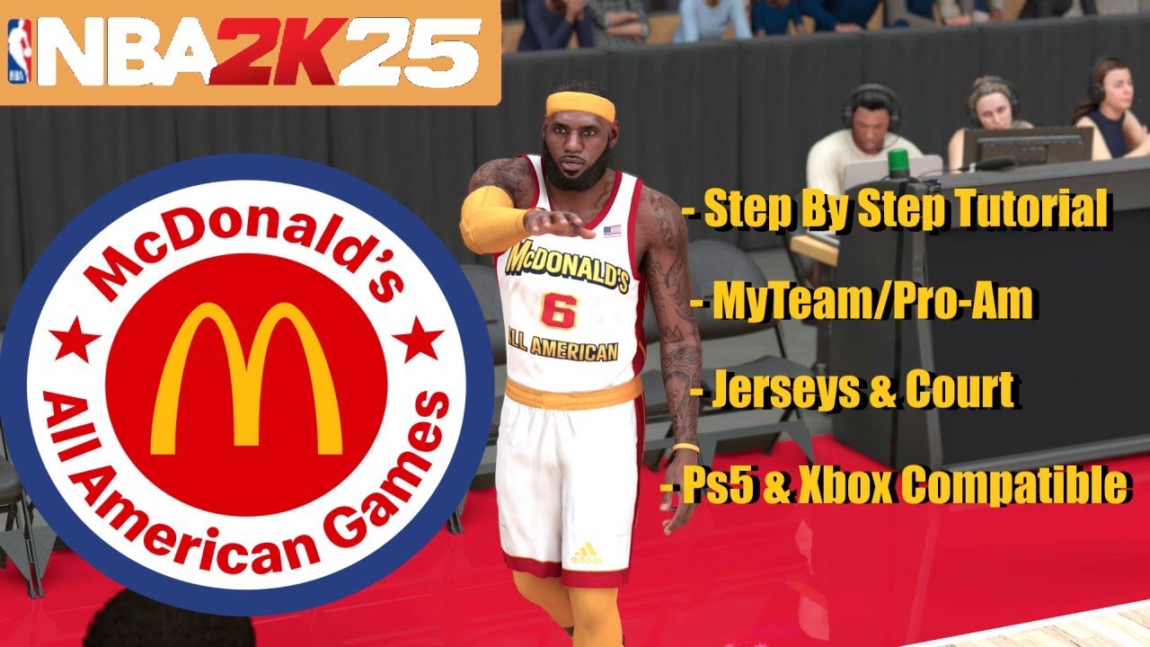 NBA 2k25 - Best MyTeam/Pro-Am Jerseys - McDonalds All American - YouTube