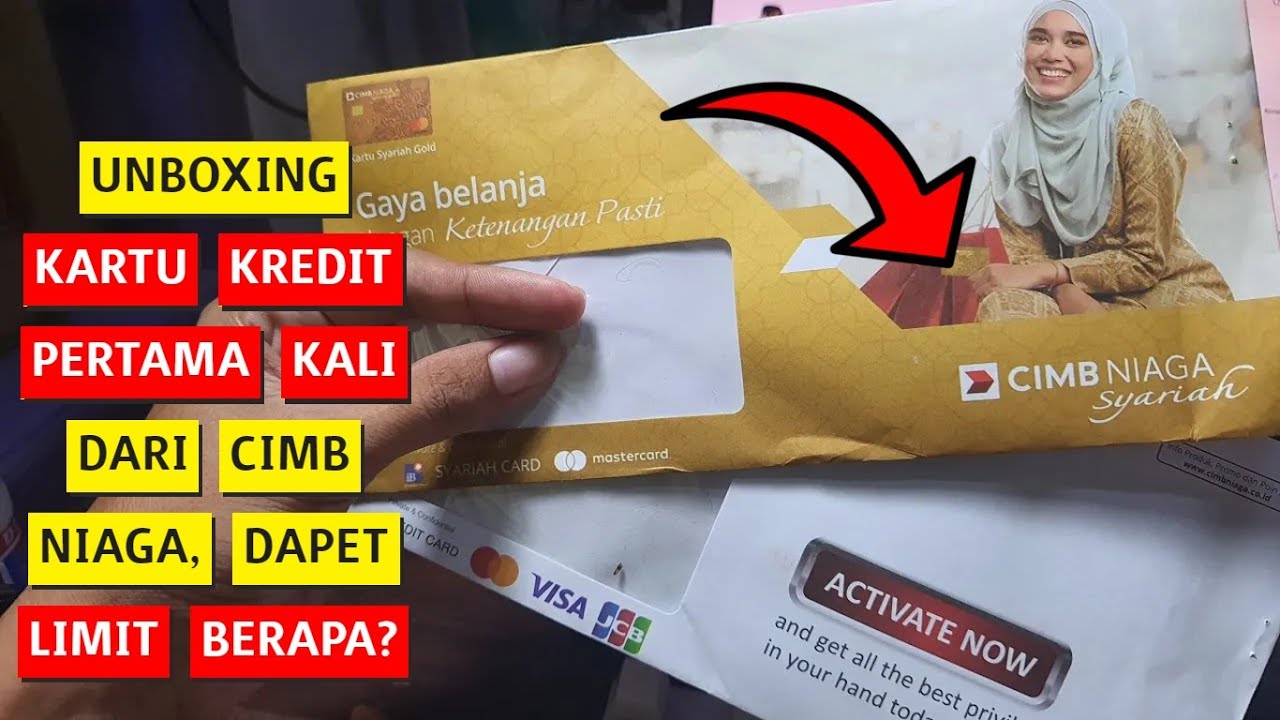 Unboxing Kartu Kredit Cimb Niaga Syariah Gold dan Wave N Go - YouTube