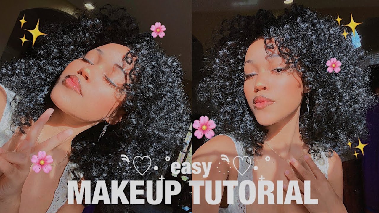 the EASIEST and QUICKEST makeup tutorial you gon get - YouTube