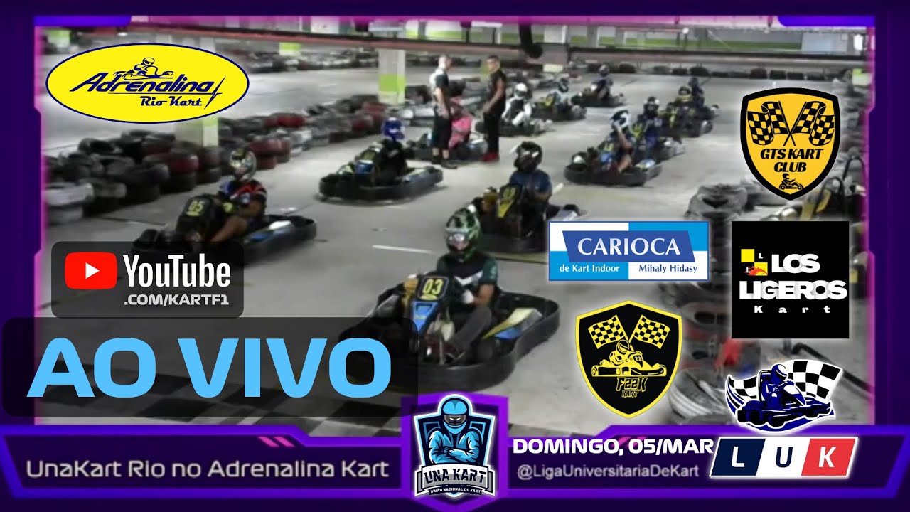 Unakart Rio no Adrenalina Kart 05/03 1ª Etapa - YouTube