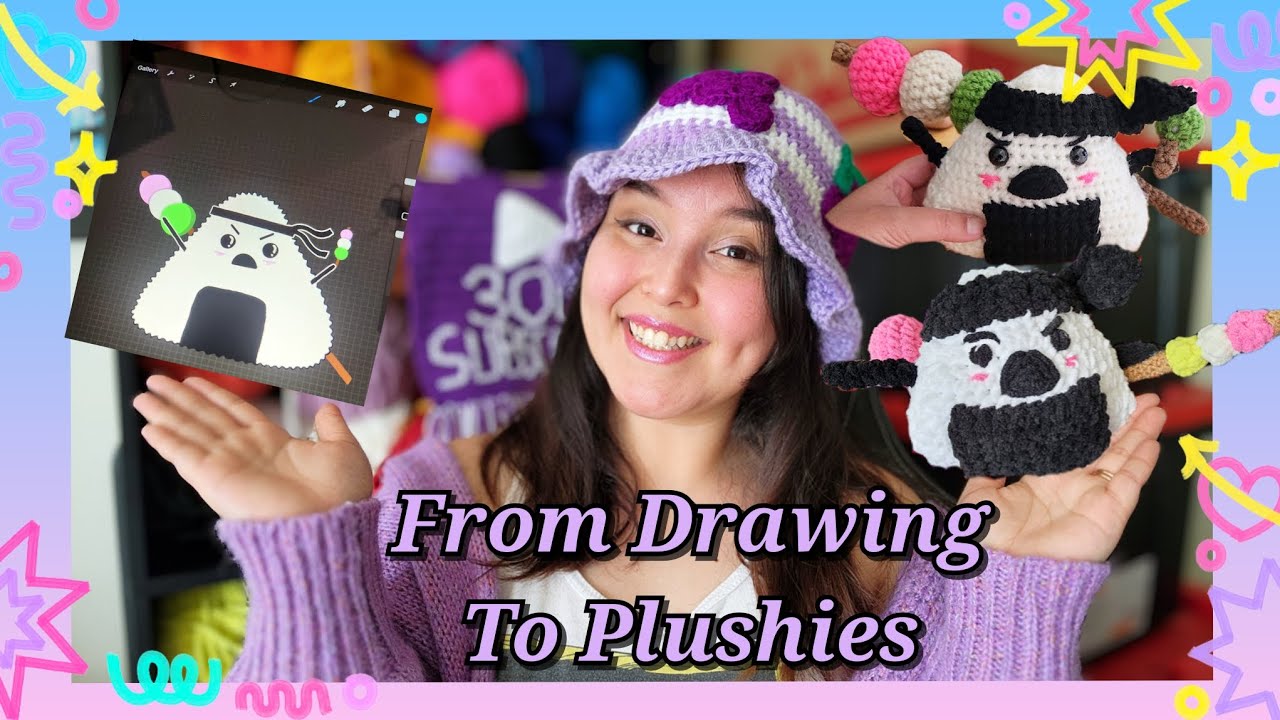 Crochet With Me: From Drawing To Plushies - YouTube