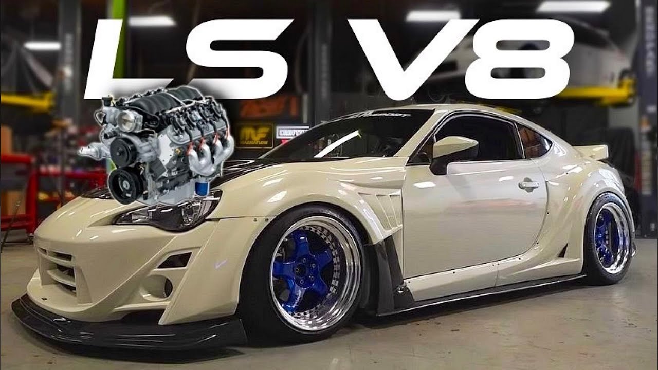 Subaru BRZ Hides American V8 Power Underneath Varis Widebody Kit - YouTube