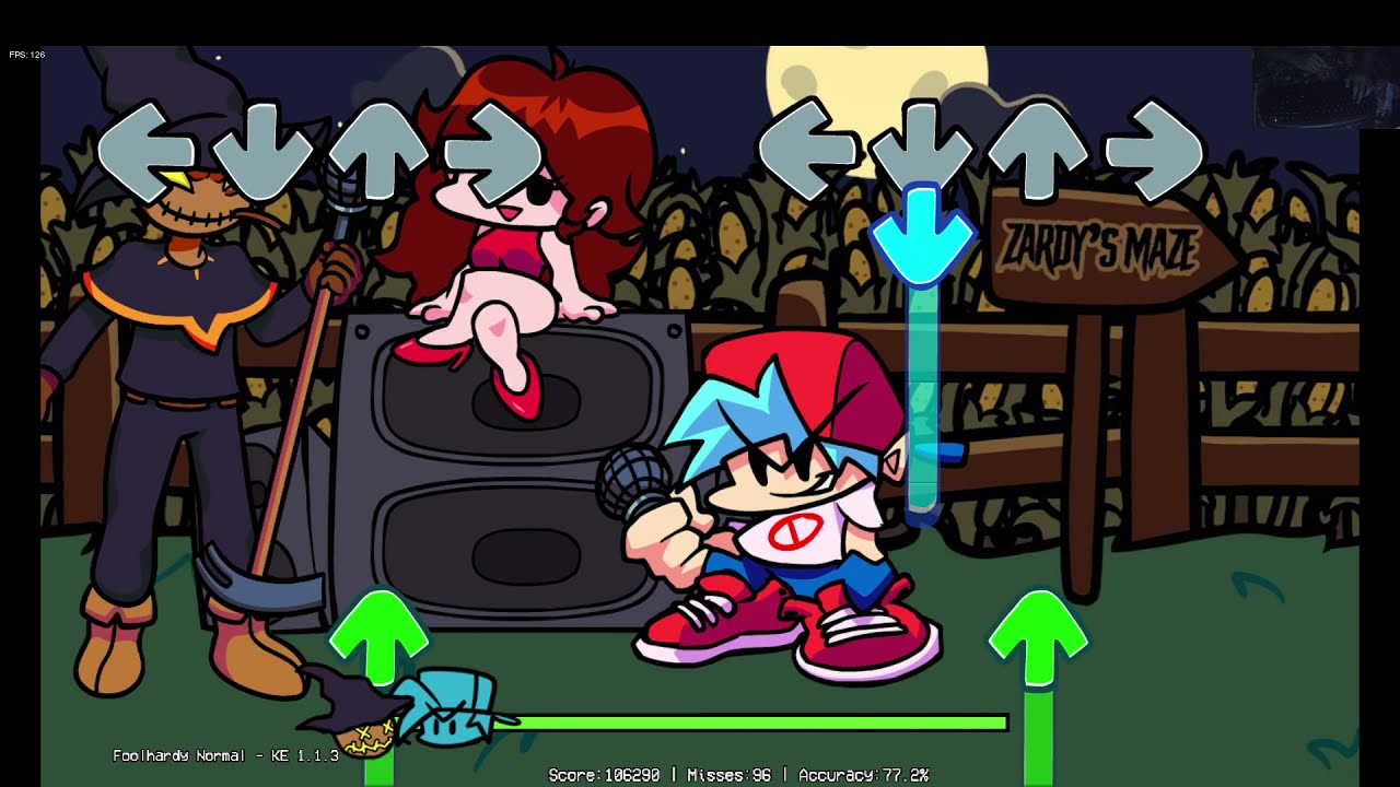 Zardy The Scarecrow- FNF mod Playthrough. - YouTube