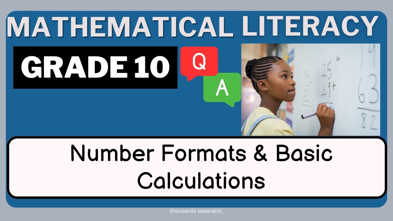 Math Literacy Grade 10 | Number Formats & Essential Calculations - YouTube