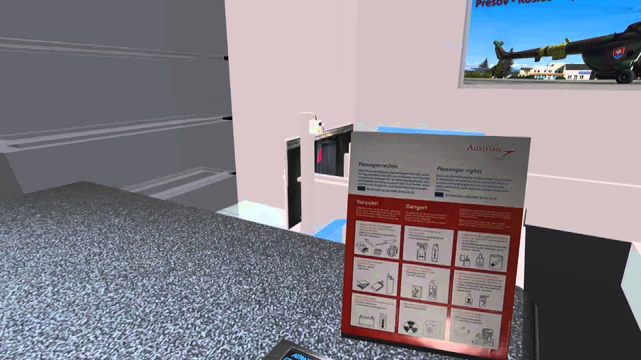 Check-in animation airport Kosice - YouTube