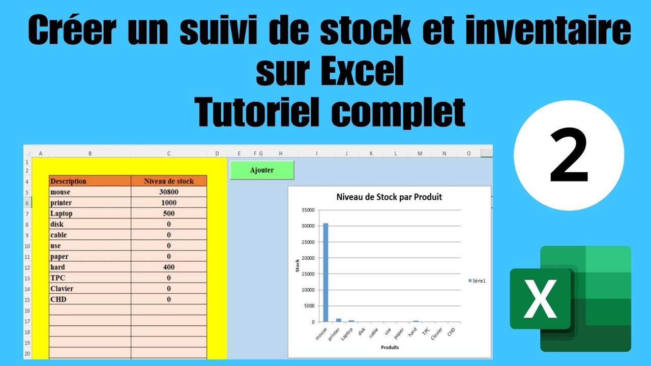 Gestion des stocks et inventaire automatique sur Excel | Suivi des ...