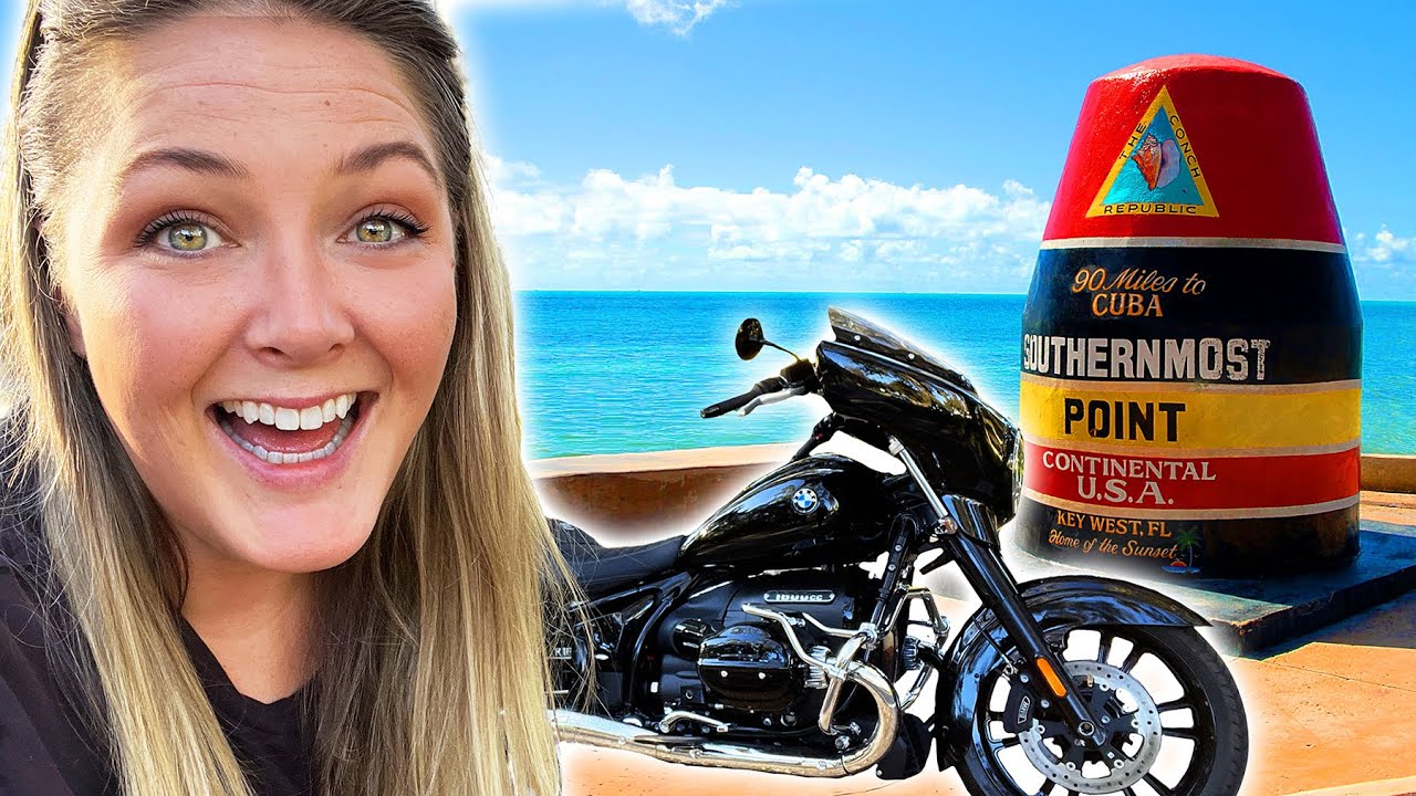 Almost Breaking My Neck 😅 Motorcycle trip to Key West! - YouTube