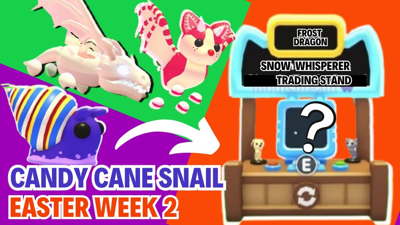 ⚡New Trading Stand! Final Wk -Get CandyCane Snail in Adopt Me, Roblox ...