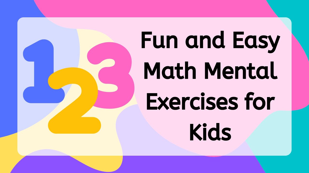 Fun and Easy Math Mental Exercises for Kids: Math Quiz for Children ...