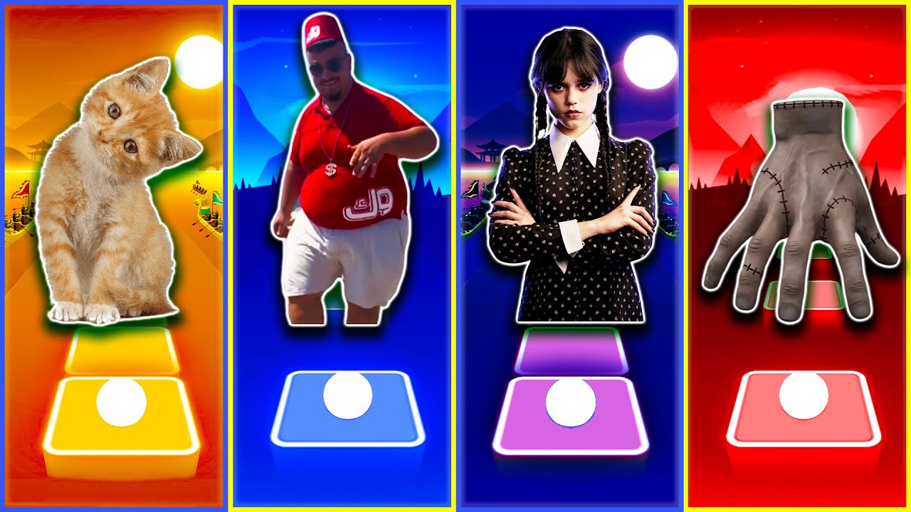 Cute Cat - SKIBIDI BOP YES YES YES - Wednesday Addams - Thing | Tiles ...