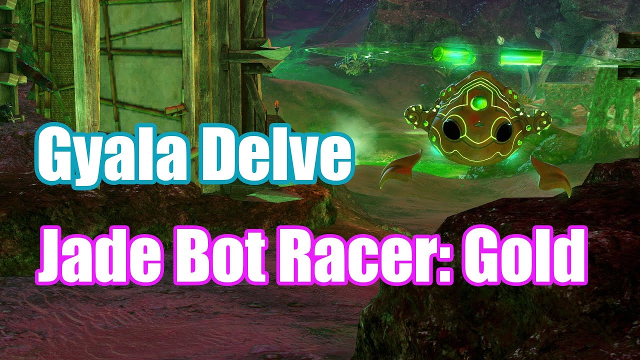 GW2 - Gyala Delve Jade Bot Racer - Adventure Gold Medal - Guild Wars 2 End of Dragons - YouTube