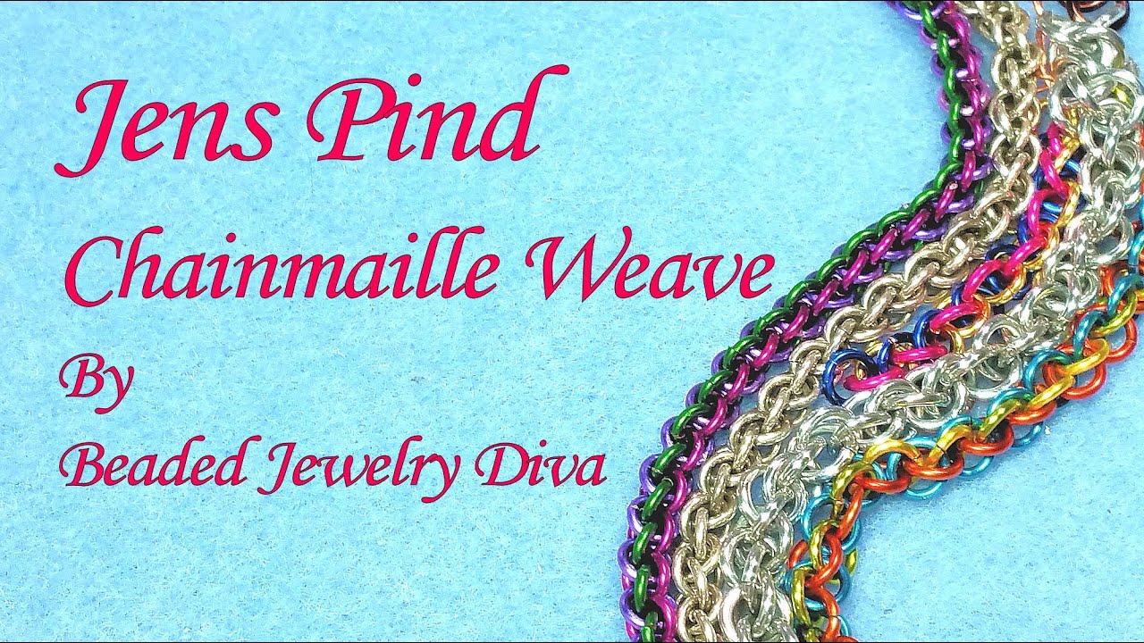 Chain Maille Tutorial How to Make Jens Pind Chainmail Weave - YouTube