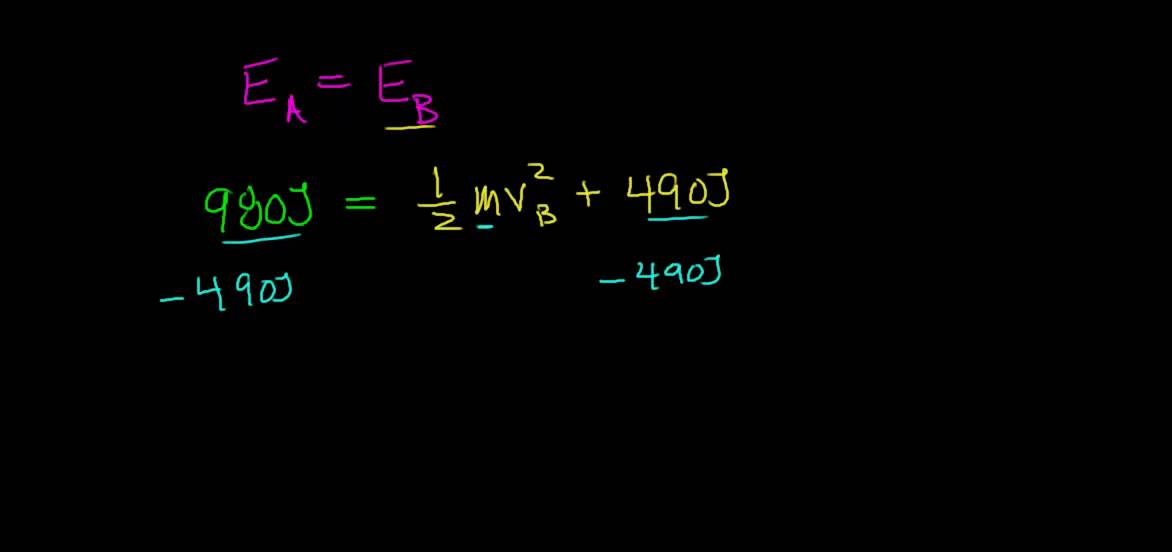 Conservation of Mechanical Energy Problem 1 - YouTube