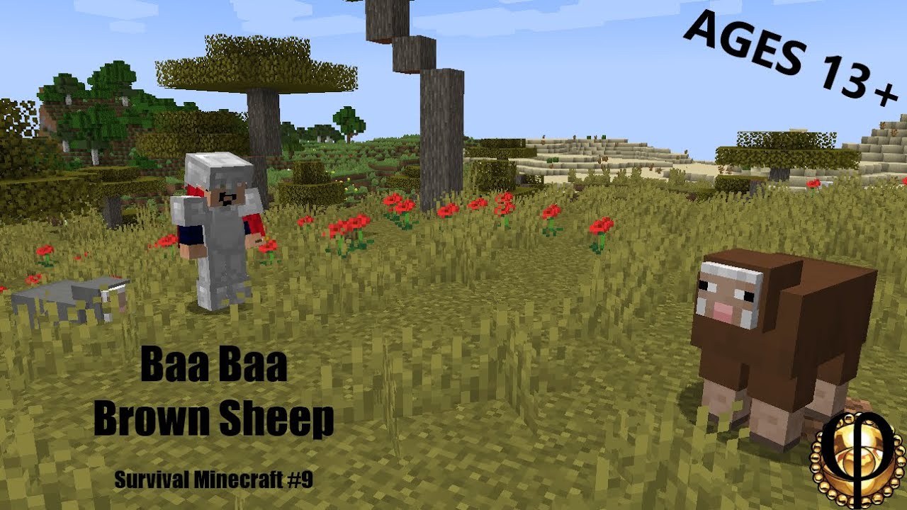 Baa Baa Brown Sheep - Survival Minecraft #9 - YouTube
