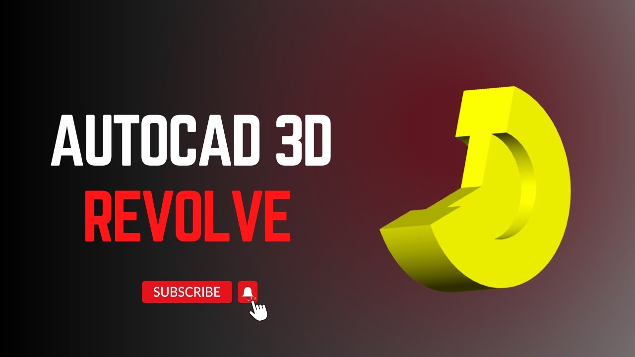 Autocad 3d Revolve Command Youtube