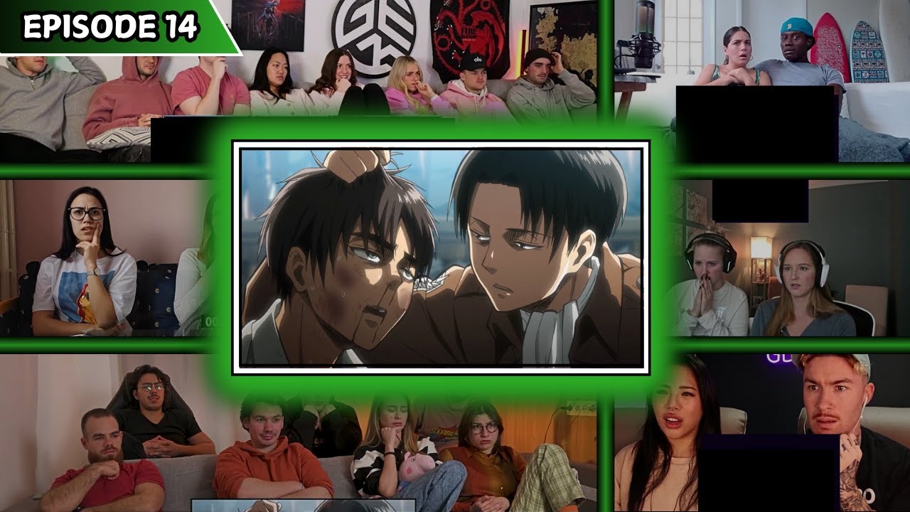 ATTACK ON TITAN | EPISODE 14 [ REACTION MASHUP ] - YouTube