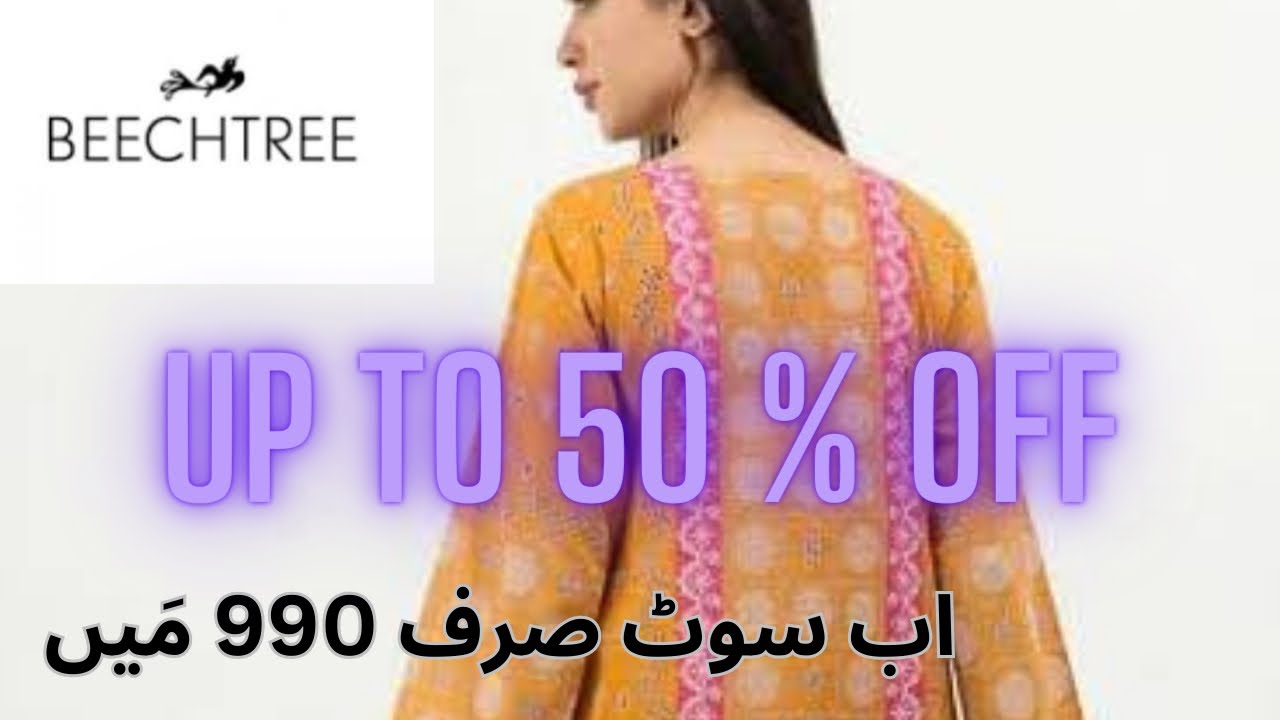 Beechtree Eid collection sale 50 % off -| Beechtree lawn collection 2023 - YouTube
