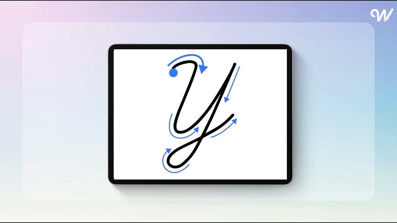 How to Write Cursive Y in Writey - YouTube