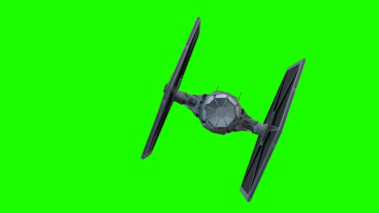 tie fighter animated front chroma - YouTube