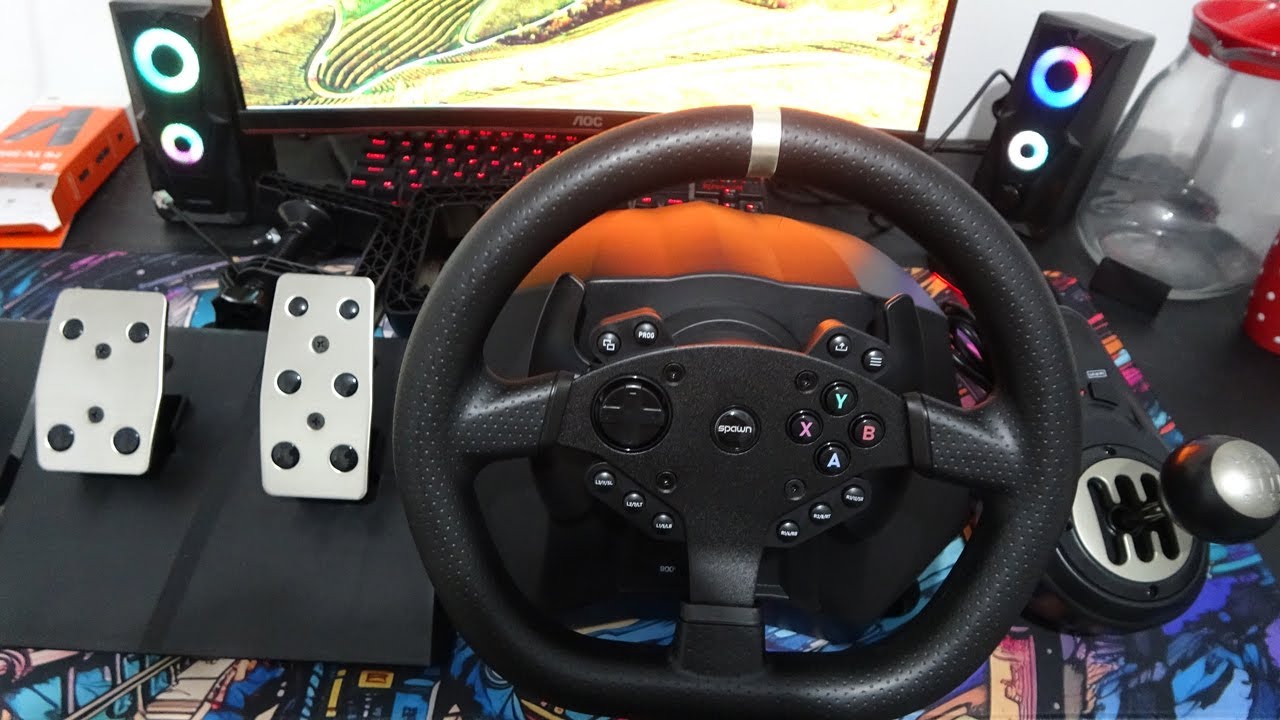 Spawn Momentum PRO Racing Wheel Unboxing #gameplay #games #racingwheels ...