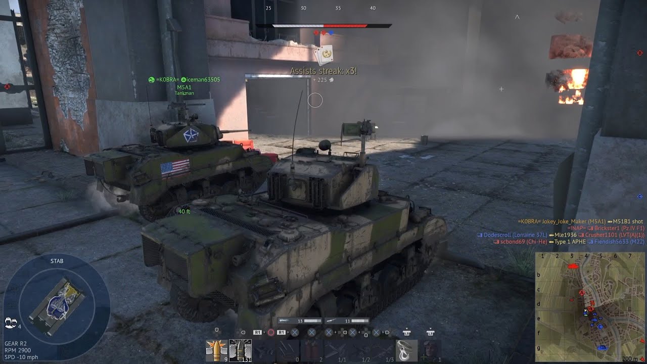 PS5 War Thunder Ground Arcade Battles - 2.3 American Tanks - YouTube