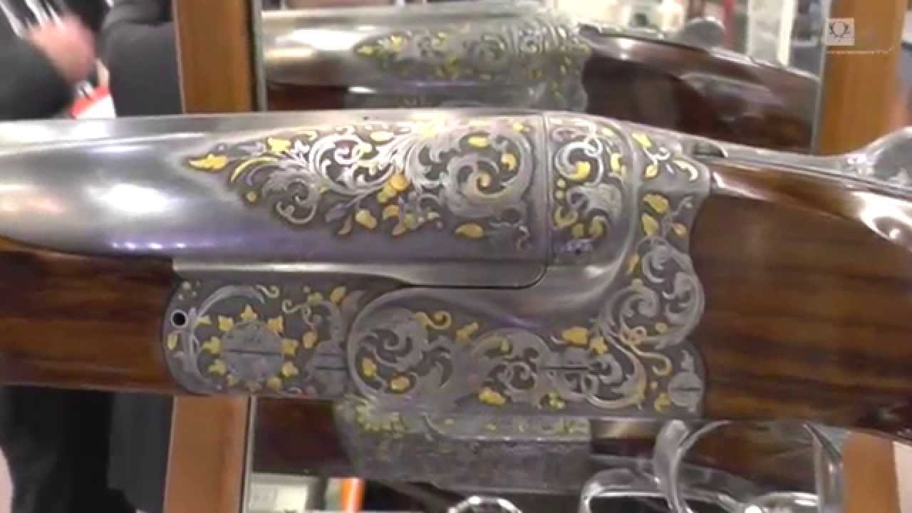 Rizzini Custom Shop Double Rifles at IWA 2014 - YouTube