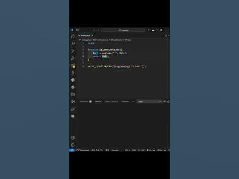 Splitting a String by Spaces #programming #coding #php #array #shorts - YouTube