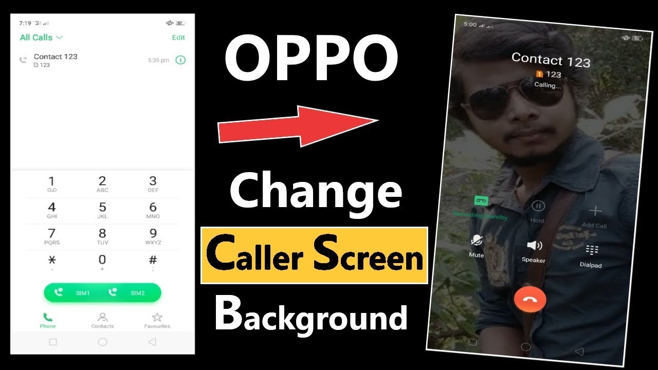 How to Change Caller Screen Background in Oppo Mobile - YouTube